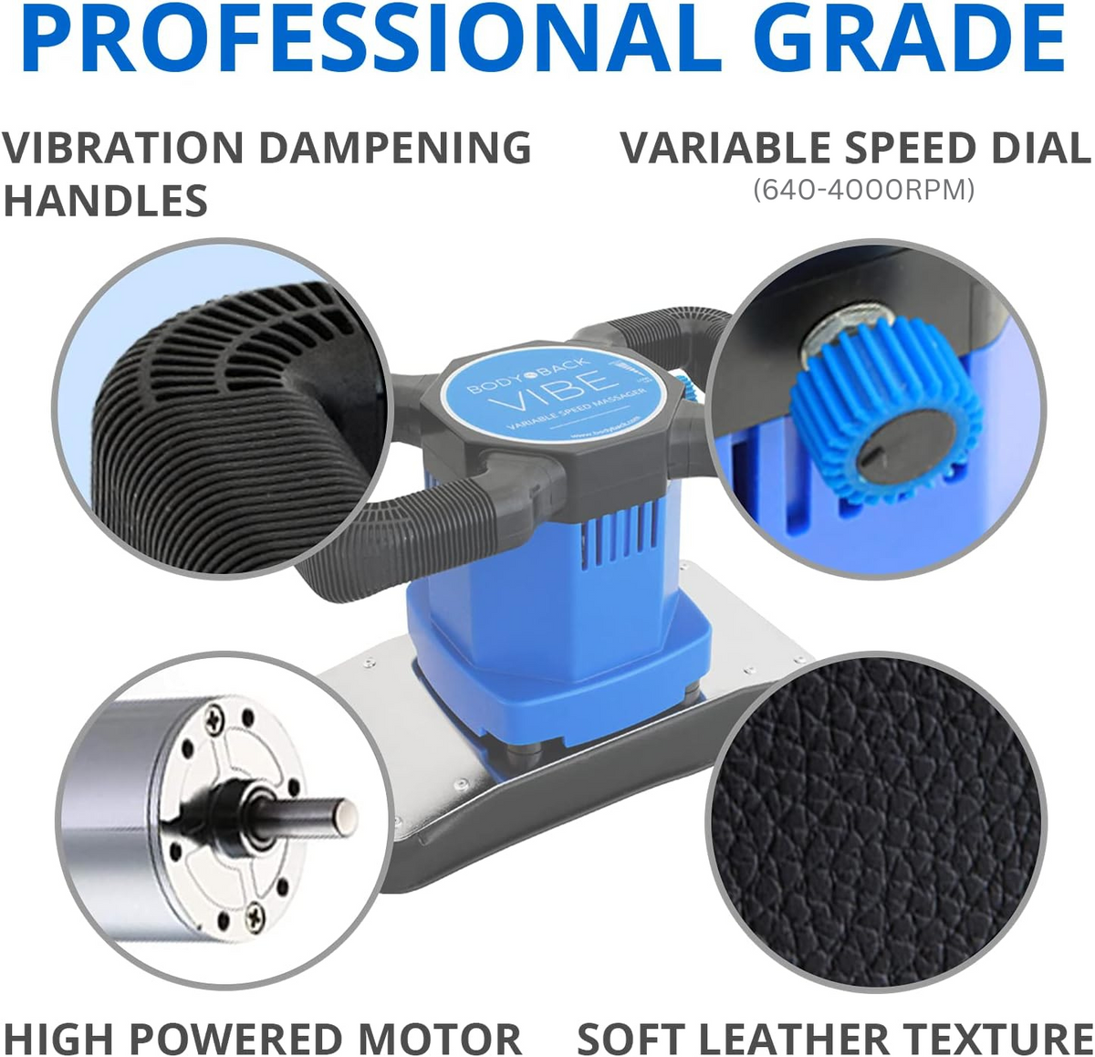 Body Back Vibe 2.0 | Variable Speed Orbital Massager | Vibrating ...